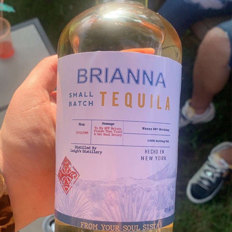 Teremana Tequila Custom Label, Blanco Tequila, Personalized Teremana ...