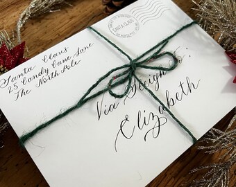 Calligraphy Santa Letter - Etsy