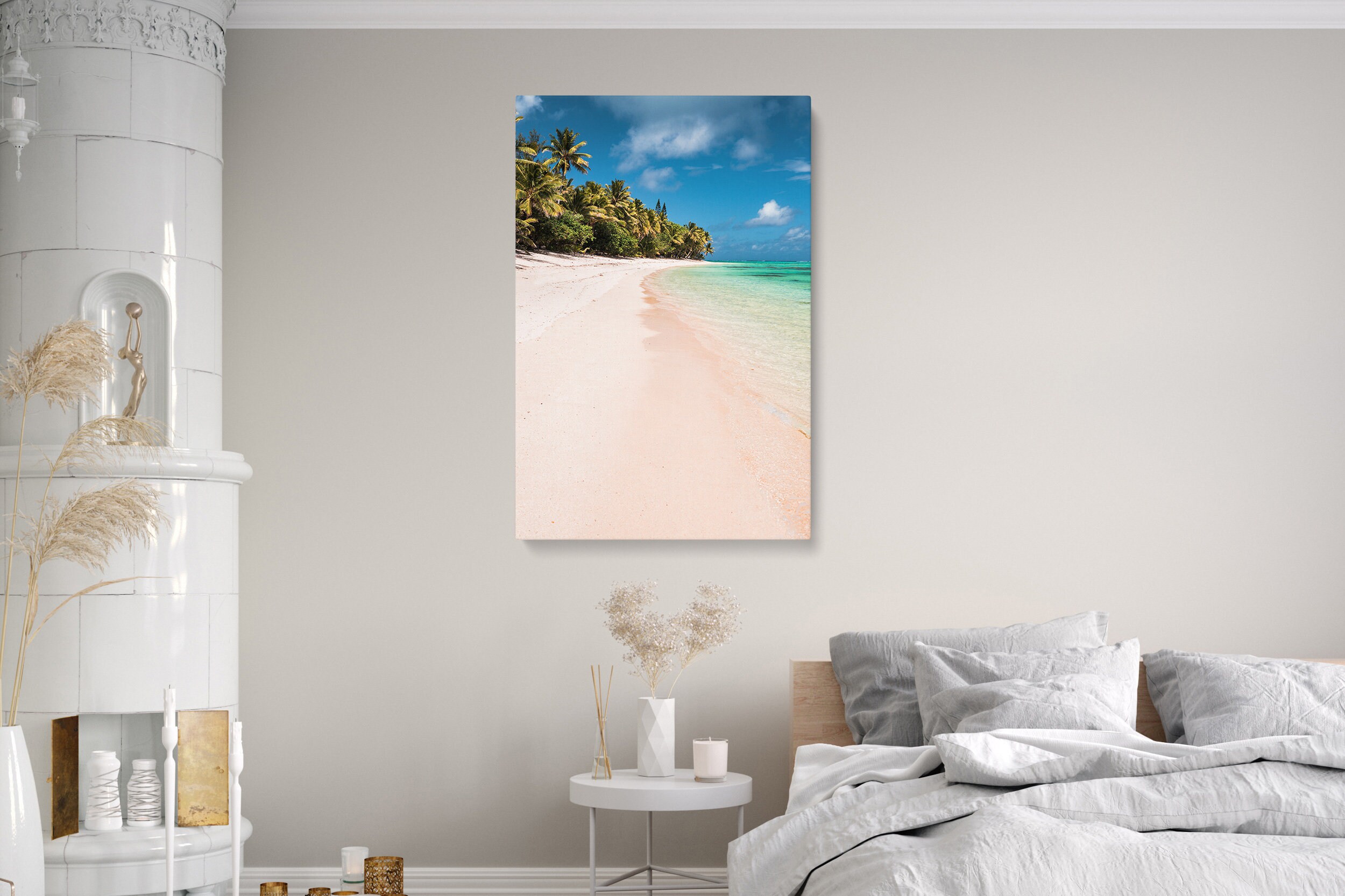Sandy Tropical Beach Photography Canvas Wall Art Exotic - Etsy