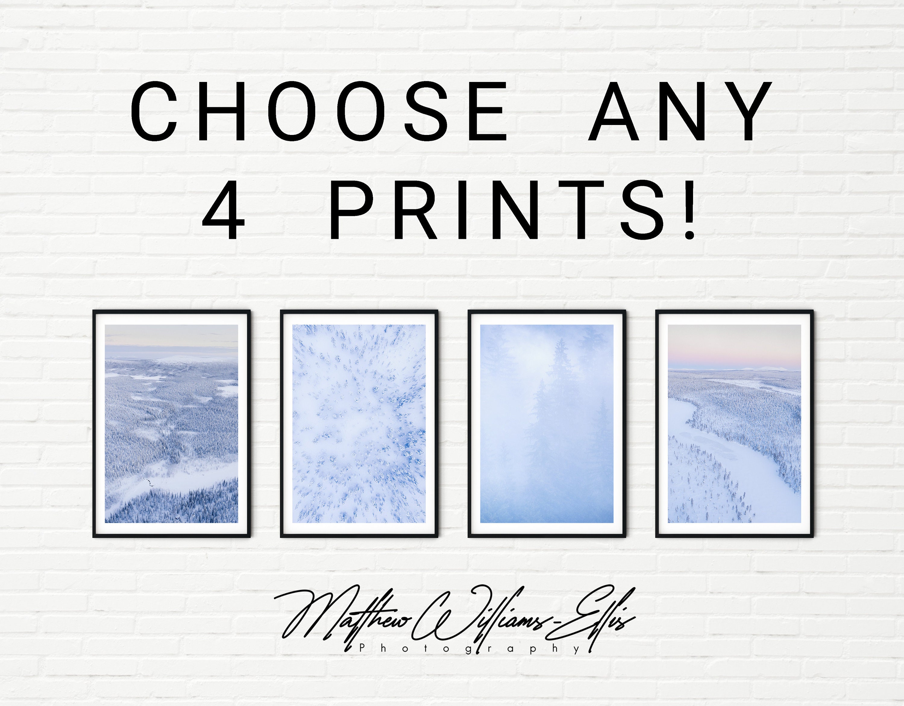 Mix and Match Any 4 Photography Prints to Create a Custom Print Set ...
