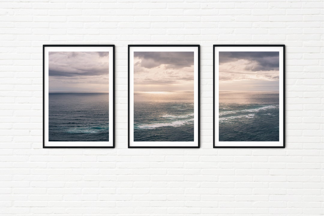 Print Set of 3 Ocean Photography Prints | Fine Art Coastal Seascape ...