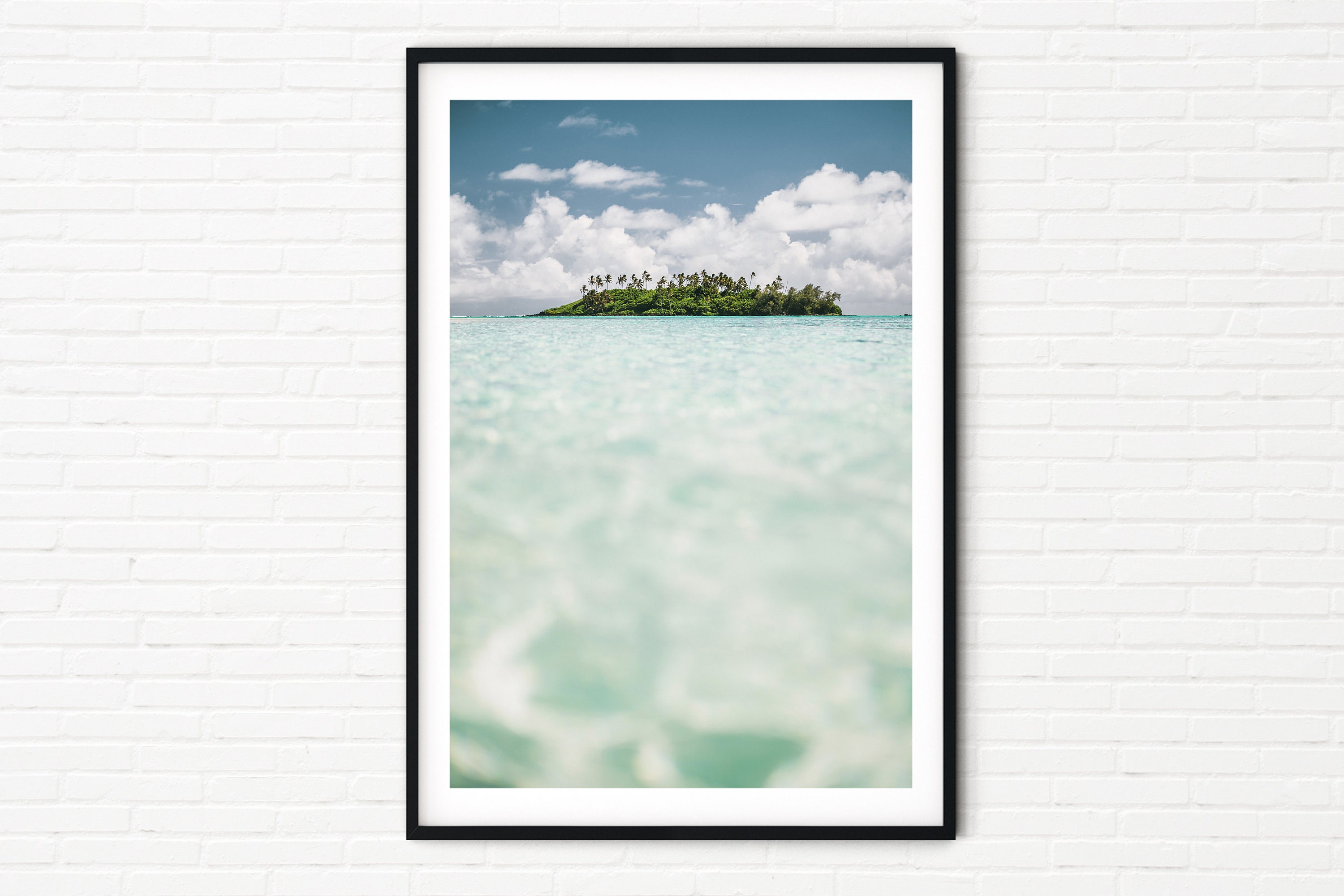 Tropical Island Print | Beautiful Palm Trees & Beach Photography ...
