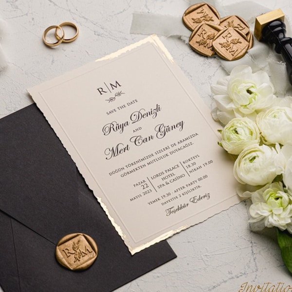 Custom Wedding Invitations - Etsy