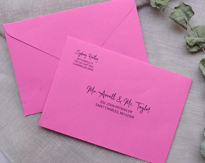 Modern Wedding Envelope Address Printing - Custom Address Printing for ...