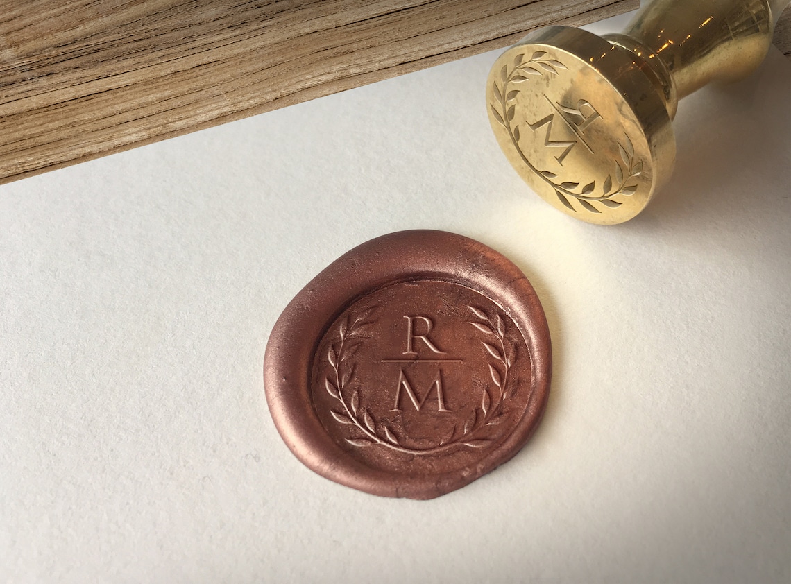 Wax Seal Stamp With Monogram Options Personalized Wedding Wax - Etsy
