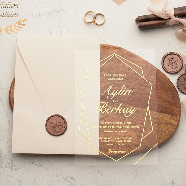 Transparent Wedding Invitation - Etsy