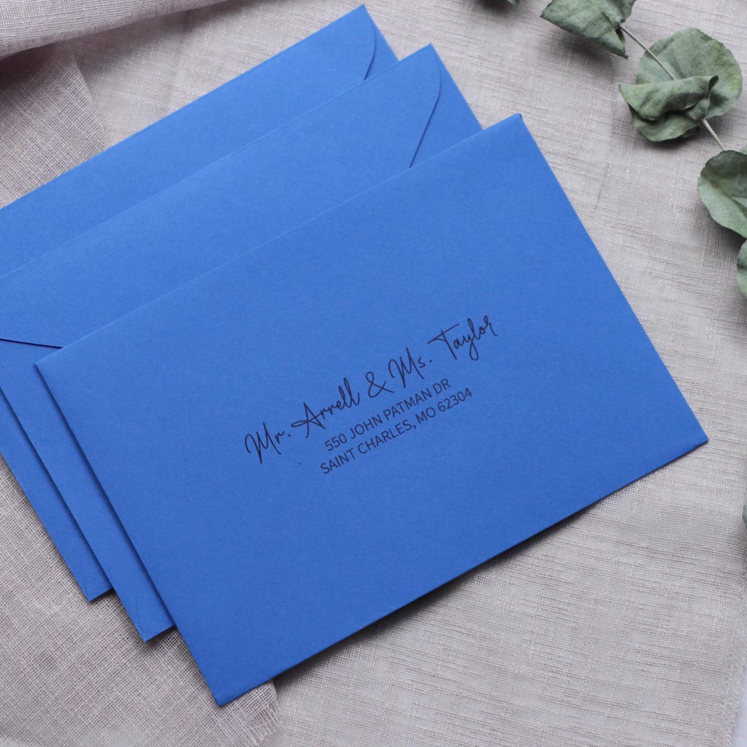 Modern Wedding Envelope Address Printing - Custom Address Printing for ...