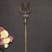 Lord Shiva Trident Statue Exotic Vintage Trishula | 14.5'' Inches Long ...