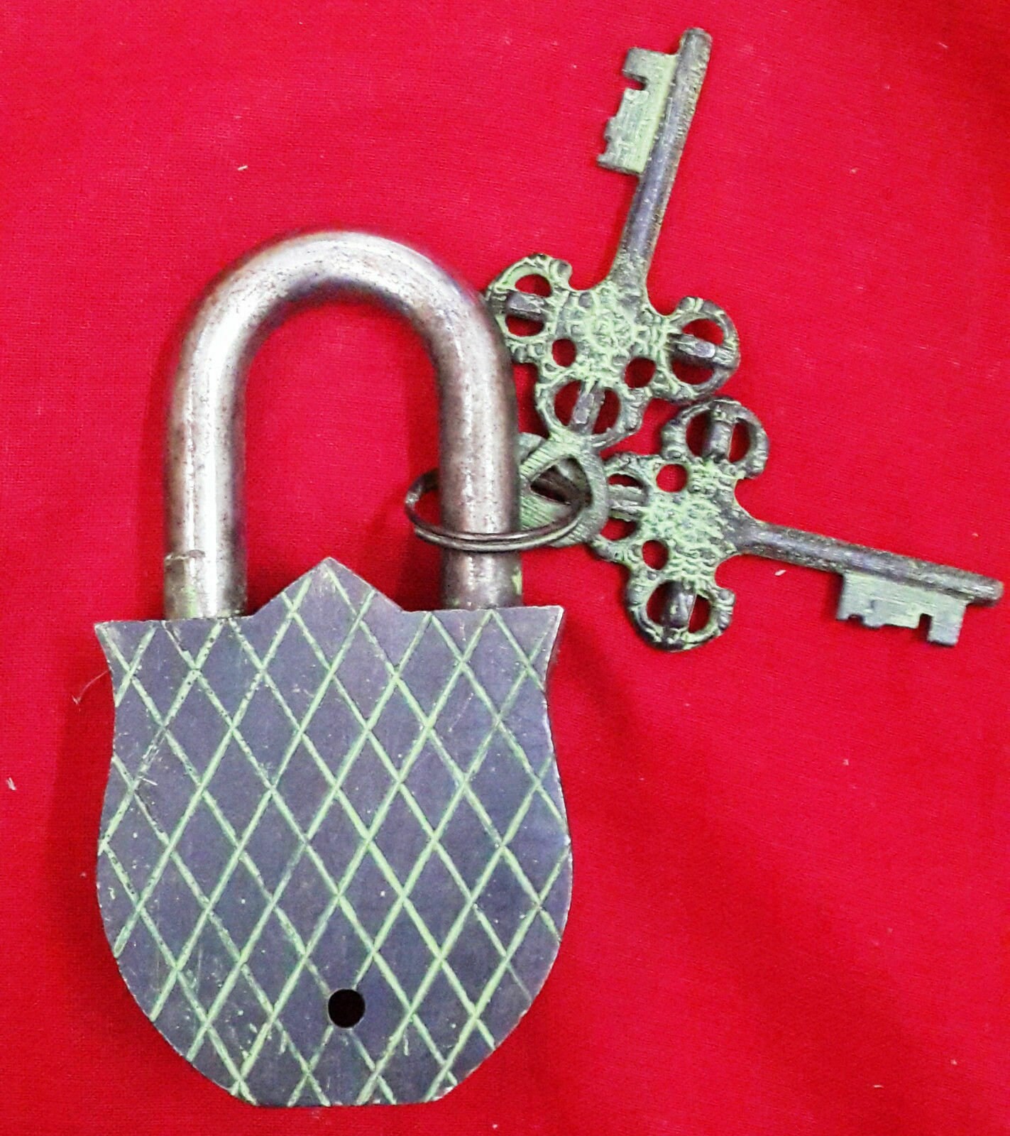 Brass Pony Shape Working Key Padlock | Raging Horse Security Door Lock ...