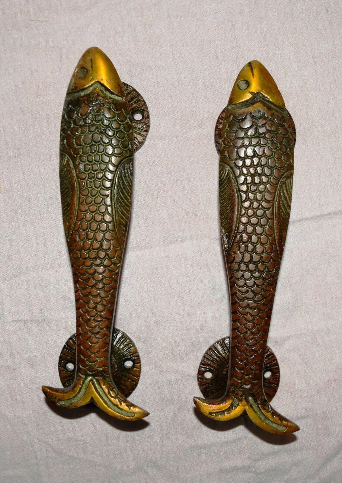 Fish Door Handle Brass Nautical Theme Door Accessories - Etsy UK