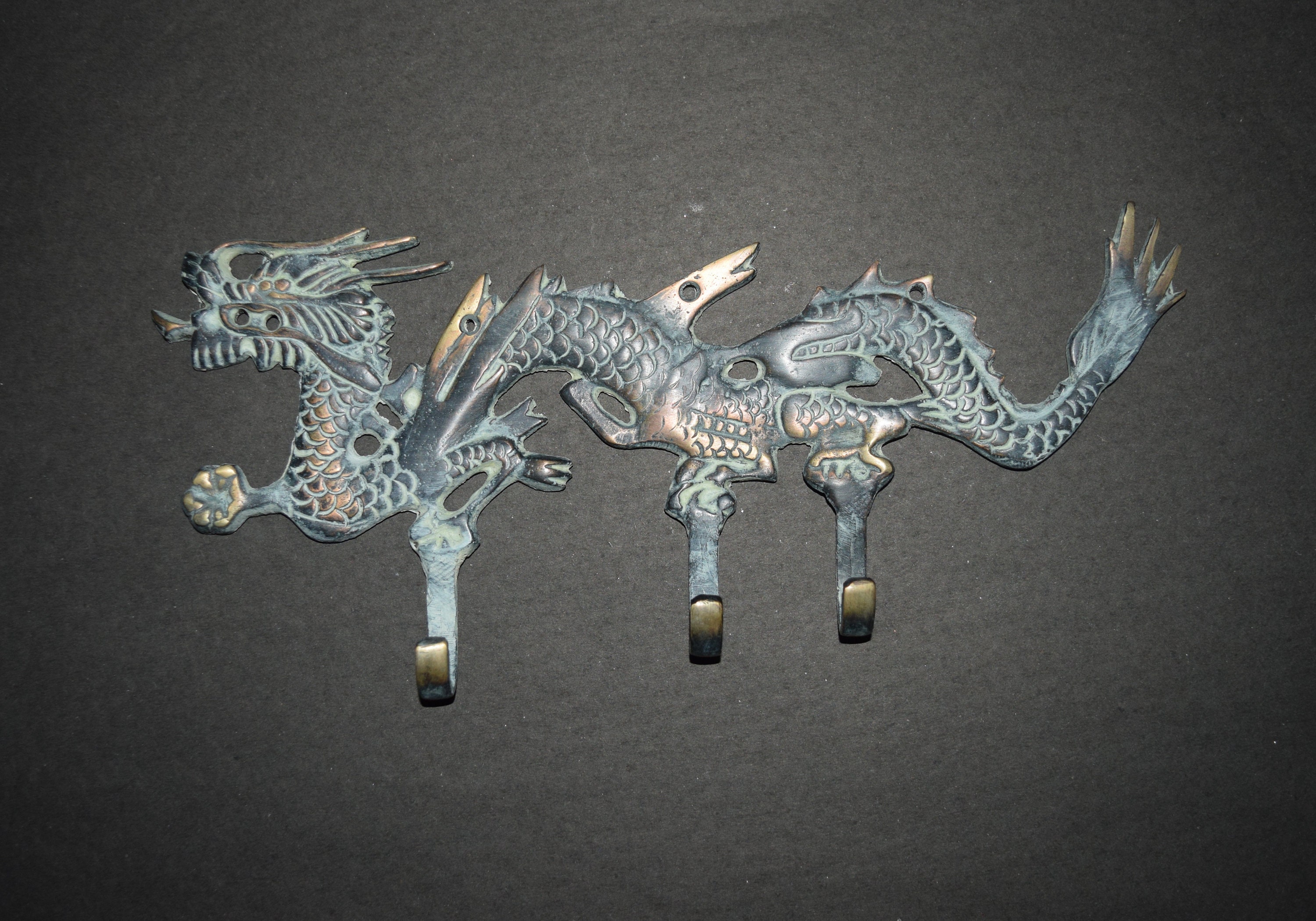 Handmade Sun Long Dragon Wall Hook Antique Style Chinese - Etsy