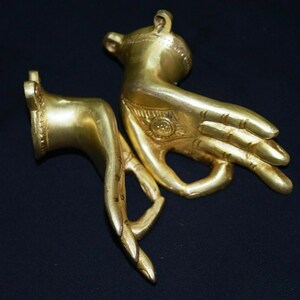 Girl Hand Door Handle | Dancing Lady Hand Shape Brass Almirah Pull ...