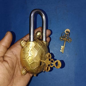 Thai Turtle Padlock | Brass Hardware Safety Doors and Locks | Tortoise ...