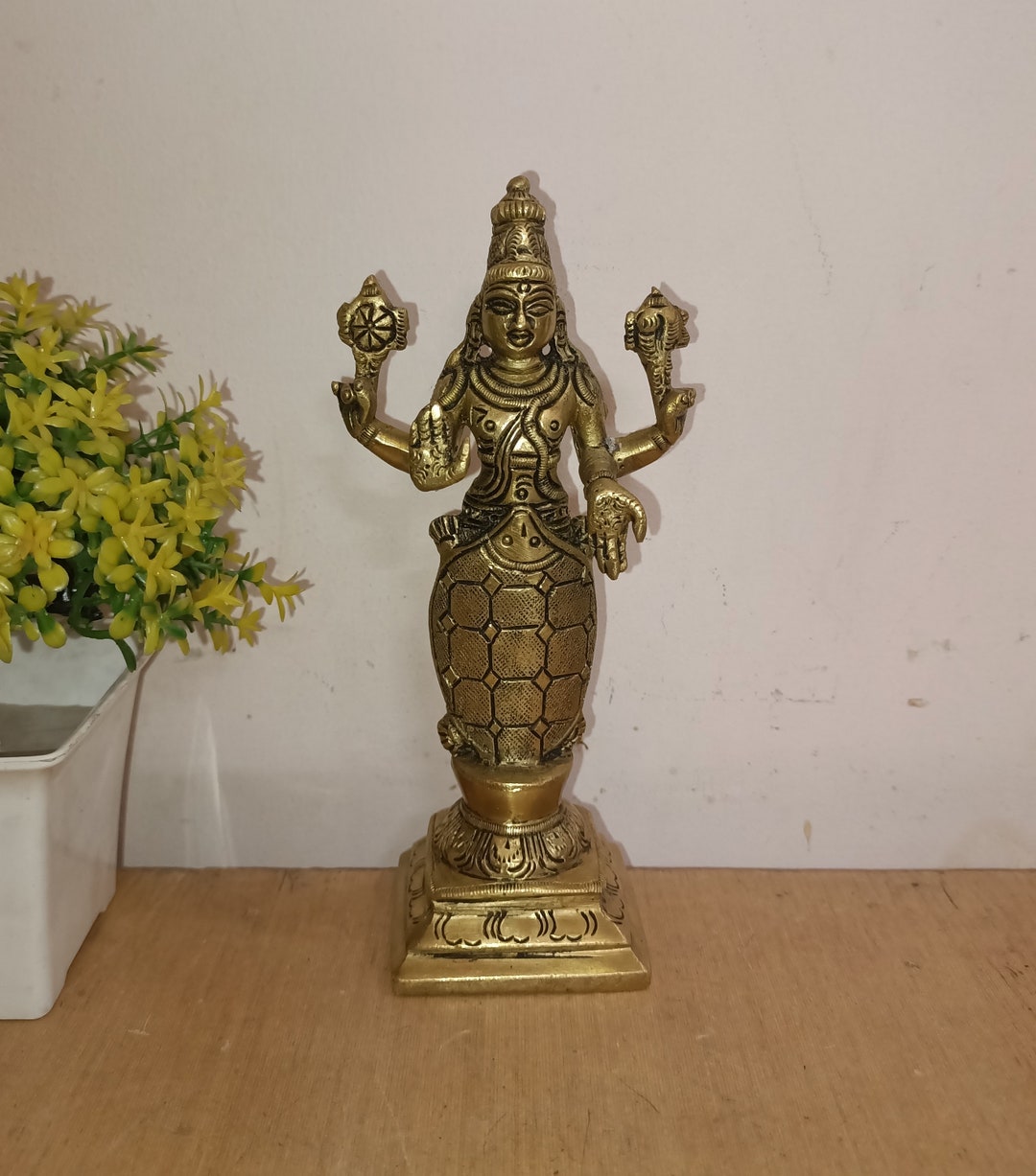 6.5" Inches Religious Statue | Brass Avatar of Lord Sculpture ...