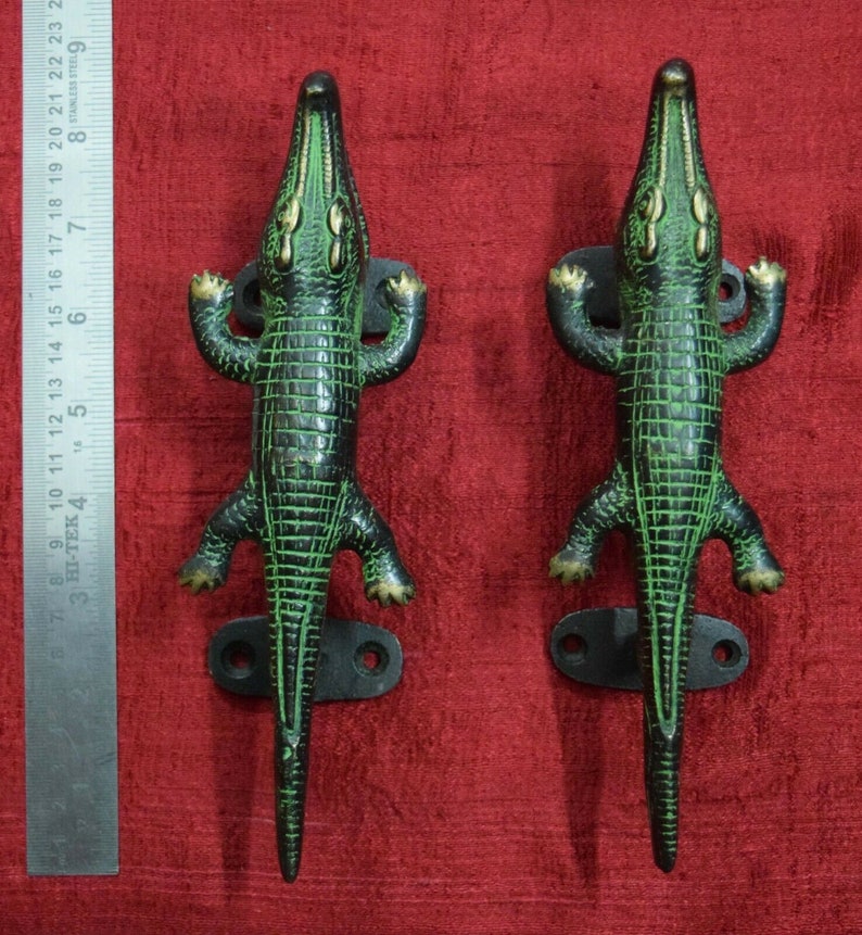 Wild Alligator Door Pull Set Lizard Shape Almirah Door - Etsy