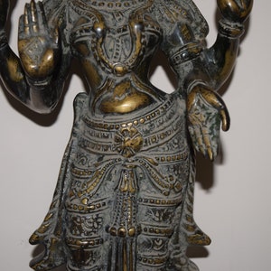 Brass Lakshmi Mata Statue 18'' Inches in Height | Standing Ritual God ...