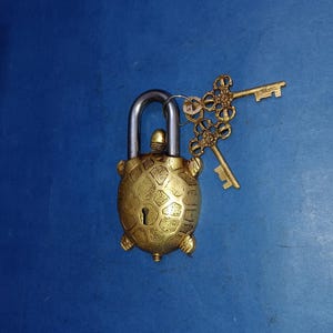 Thai Turtle Padlock | Brass Hardware Safety Doors and Locks | Tortoise ...