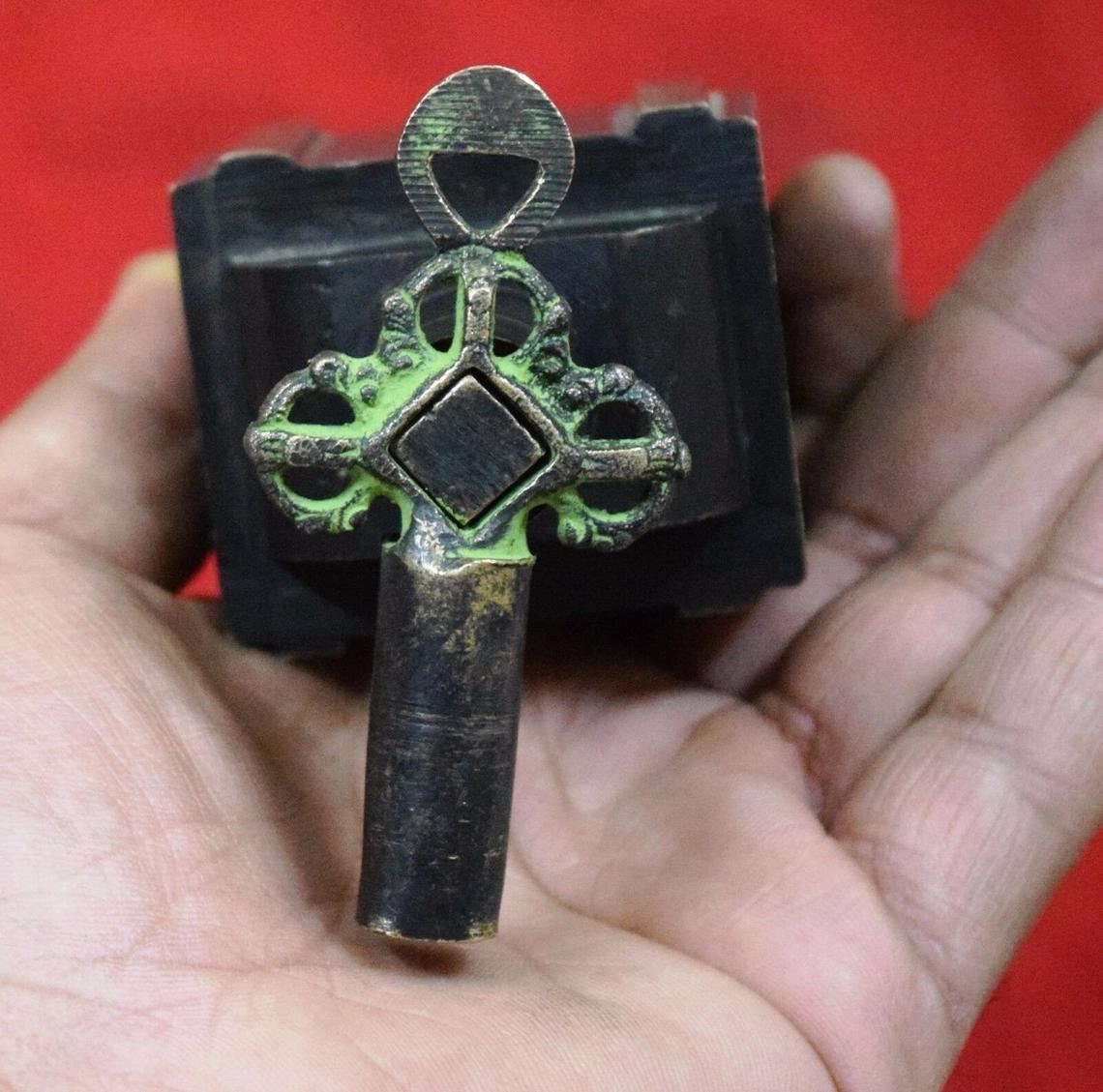 Brass Puzzle Lock Working Tricky Padlock With 06 Keys Security - Etsy