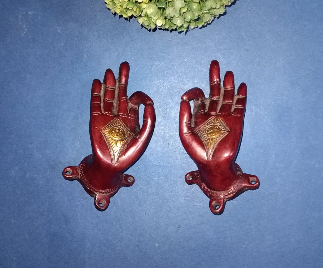 Buddha Hand Shape Door Knobs Mudra Index Finger | Brass Dancing Lady ...