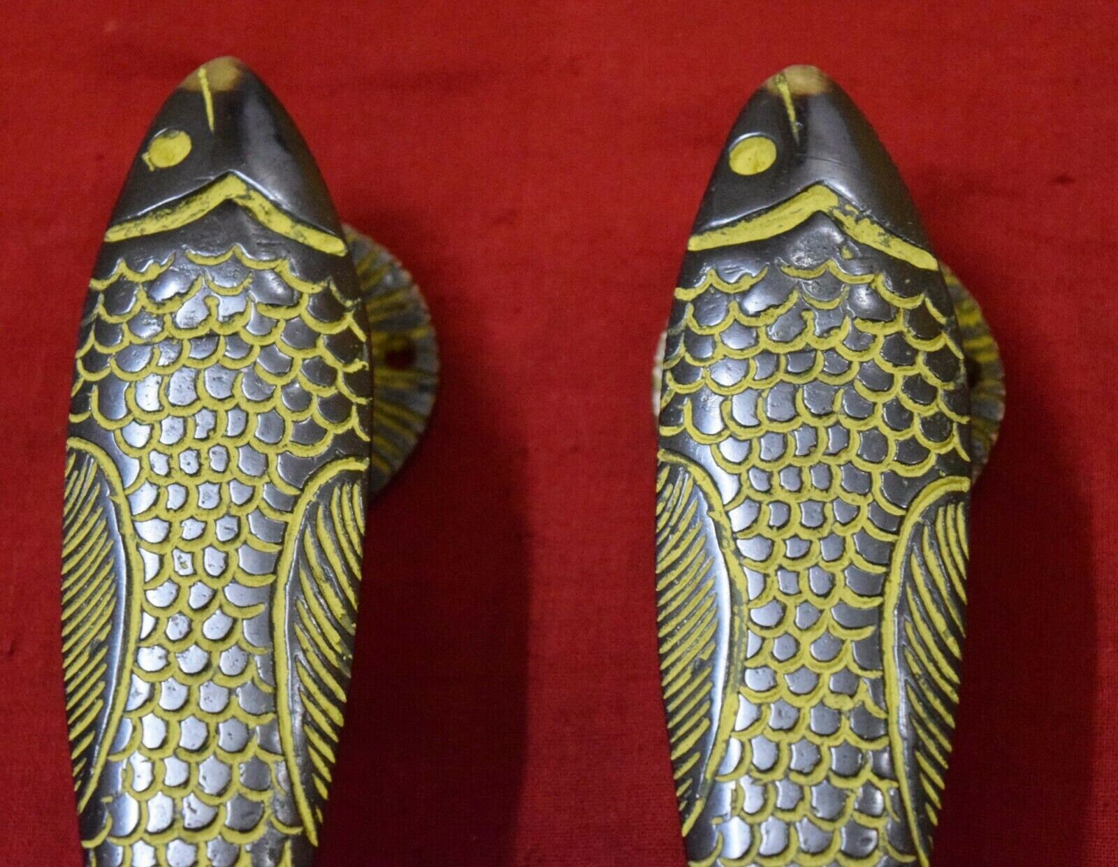 Fish Door Handle Brass Nautical Theme Door Accessories | Etsy