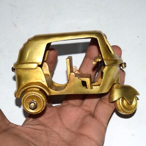 Traveling Vehicle Auto Rickshaw | Brass Collectible Tuk Tuk Figurine ...