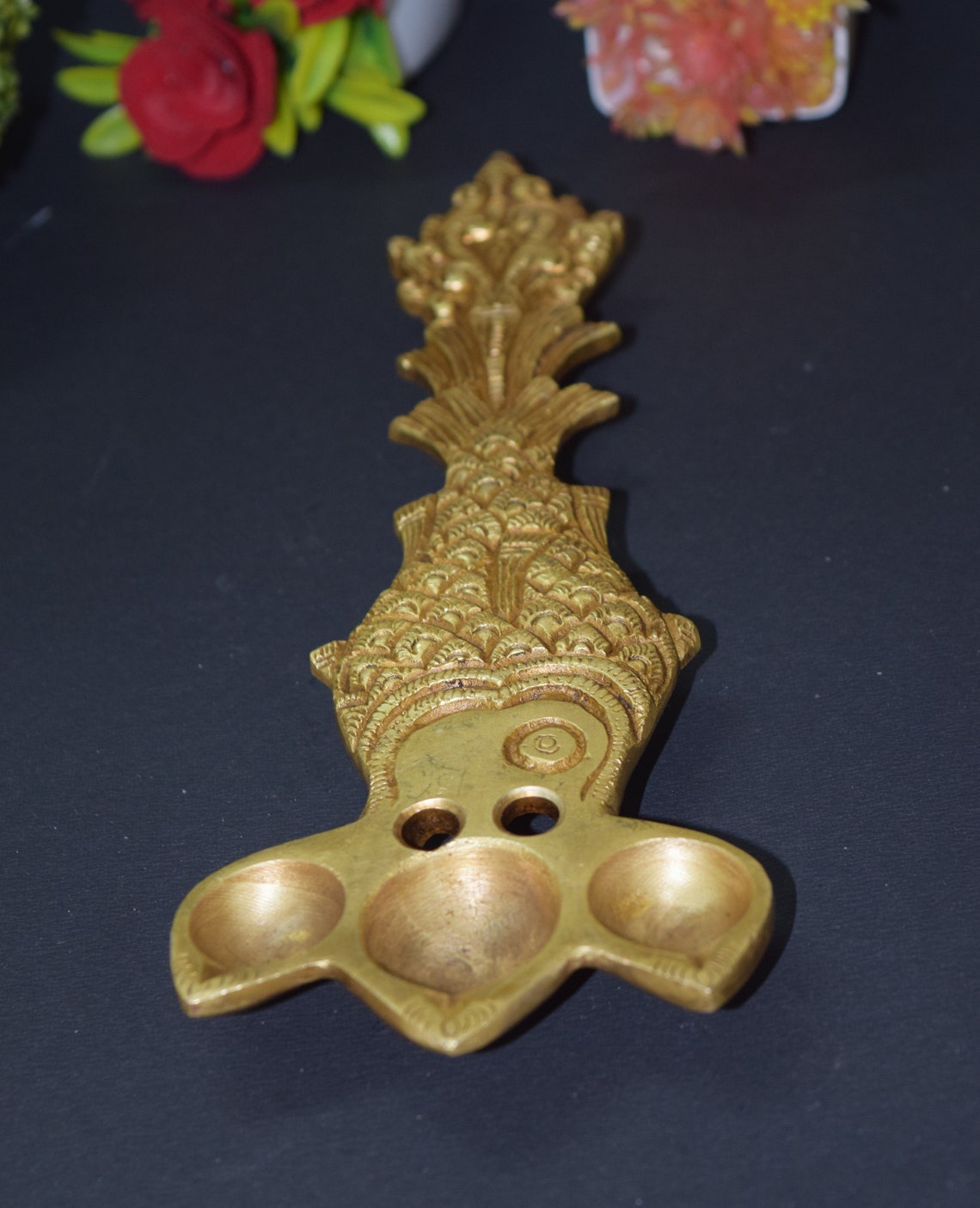 Wink Oil Lamp Brass Fish Hand Crafted Art Diya Made in India | Etsy