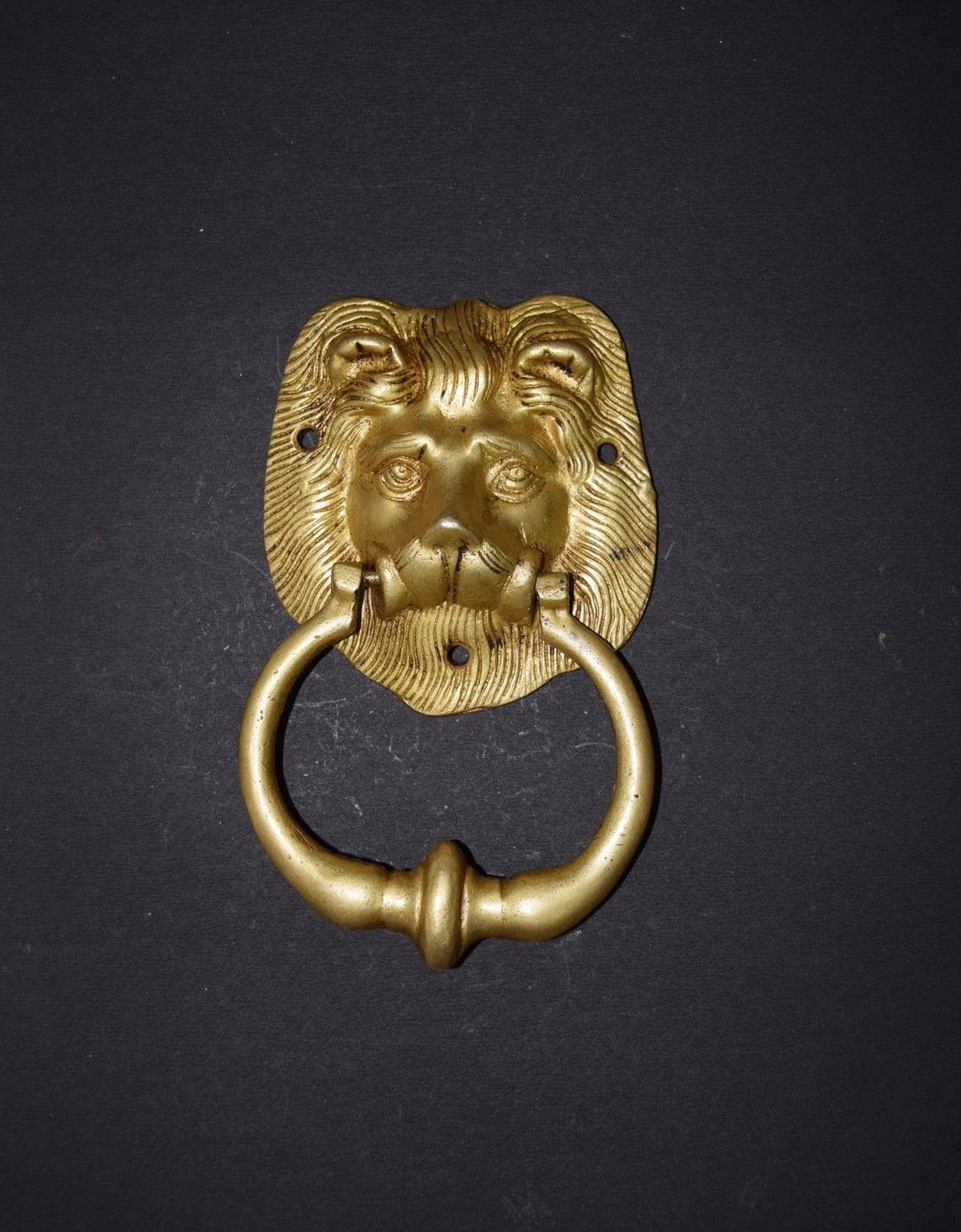 Forest Animal Design Modern Brass Door Beater | Handicraft Lion Face ...