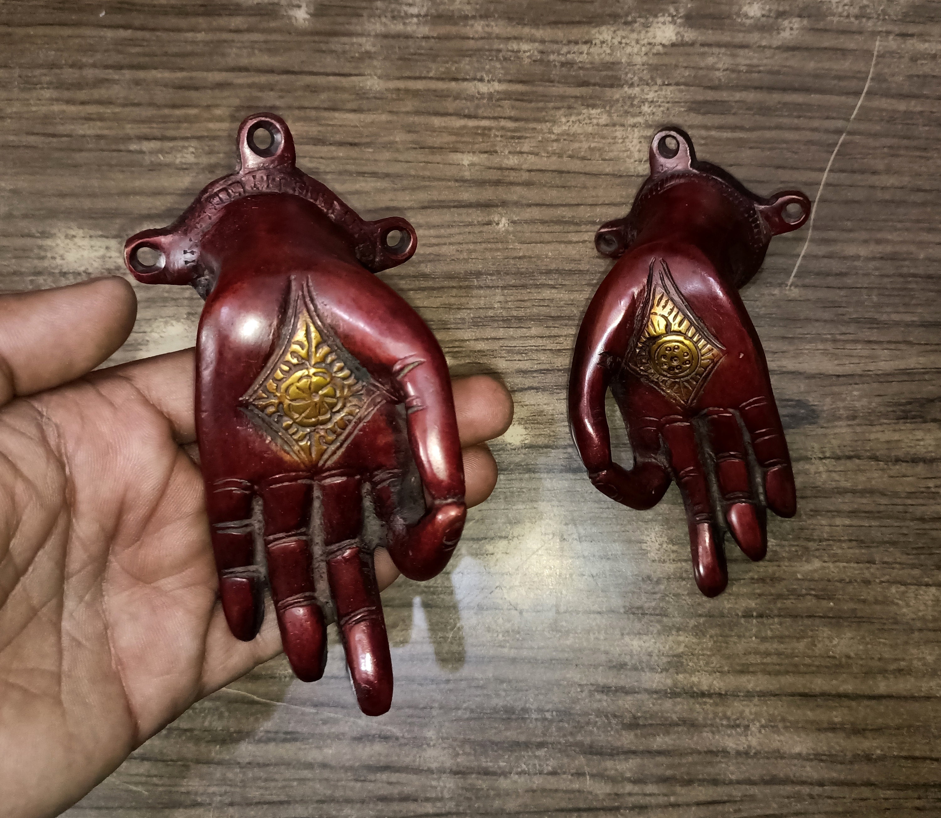 Buddha Hand Shape Door Knobs Mudra Index Finger | Brass Dancing Lady ...