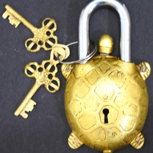 Thai Turtle Padlock Brass Hardware Safety Doors and Locks Tortoise ...