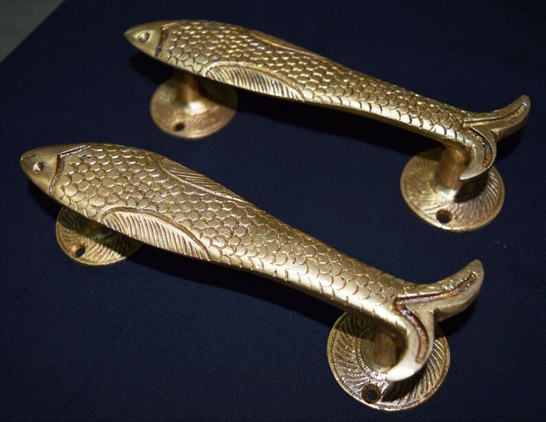 Nautical Fish Shape Door Handle Ocean Theme Almirah Door - Etsy
