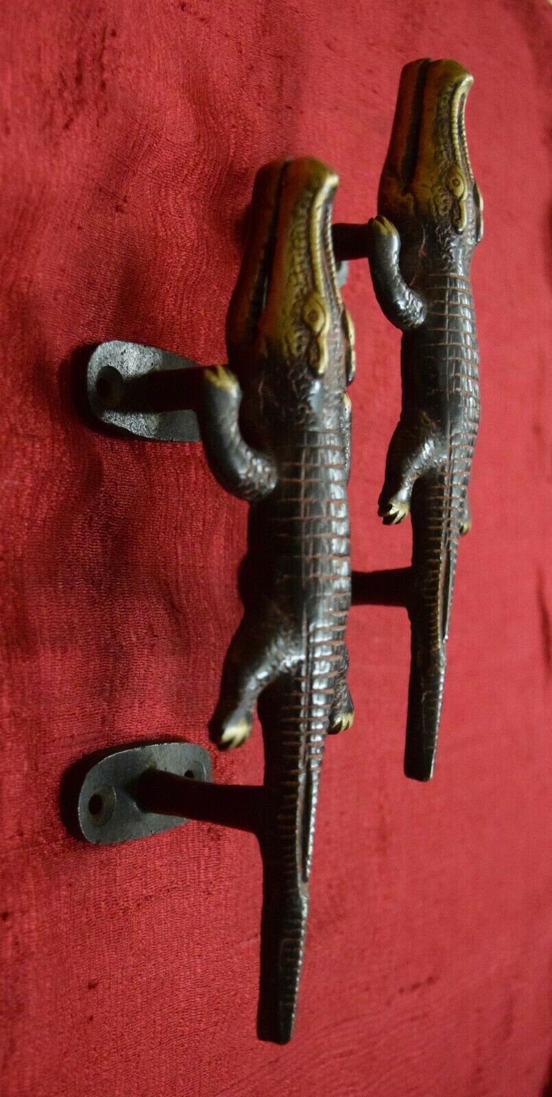 Lizard Door Handle Brass Monster Dragon Gate Pull | Etsy