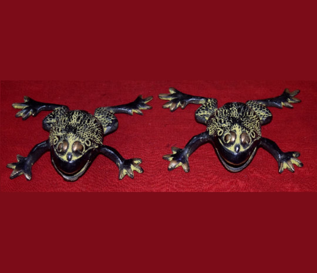 Amphibian Frog Paperweight Brass Handicraft Front Door Hanging Doorbell ...