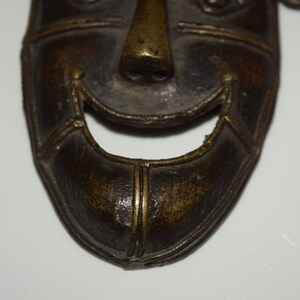 Bastar Art Happy Man Face Mask Wall Hanging | Brass Primitive Man ...