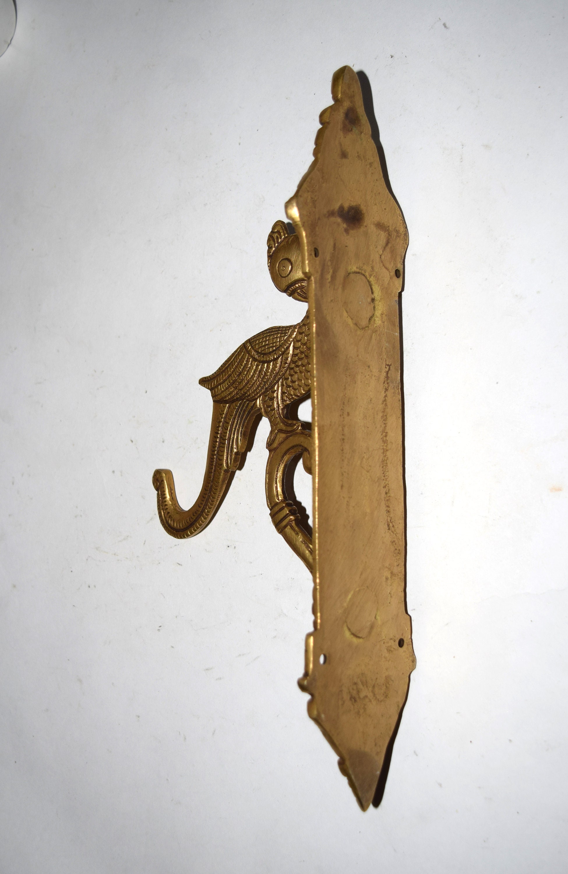 Brass Wall Parrot Hook Hand Engraving Bird Hanging Hanger | Etsy