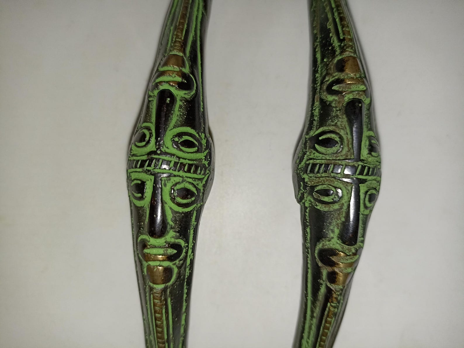 Brass Primitive Man Face Cupboard Puller | Brass Dhokra Art Theme Door ...
