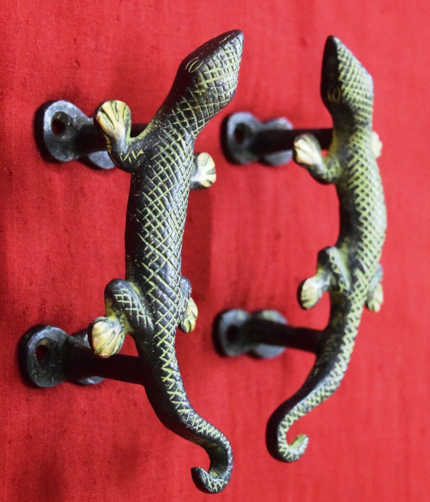 Brass Lizard Set of Pair Handles Almirah Dresser Pull Handle - Etsy UK