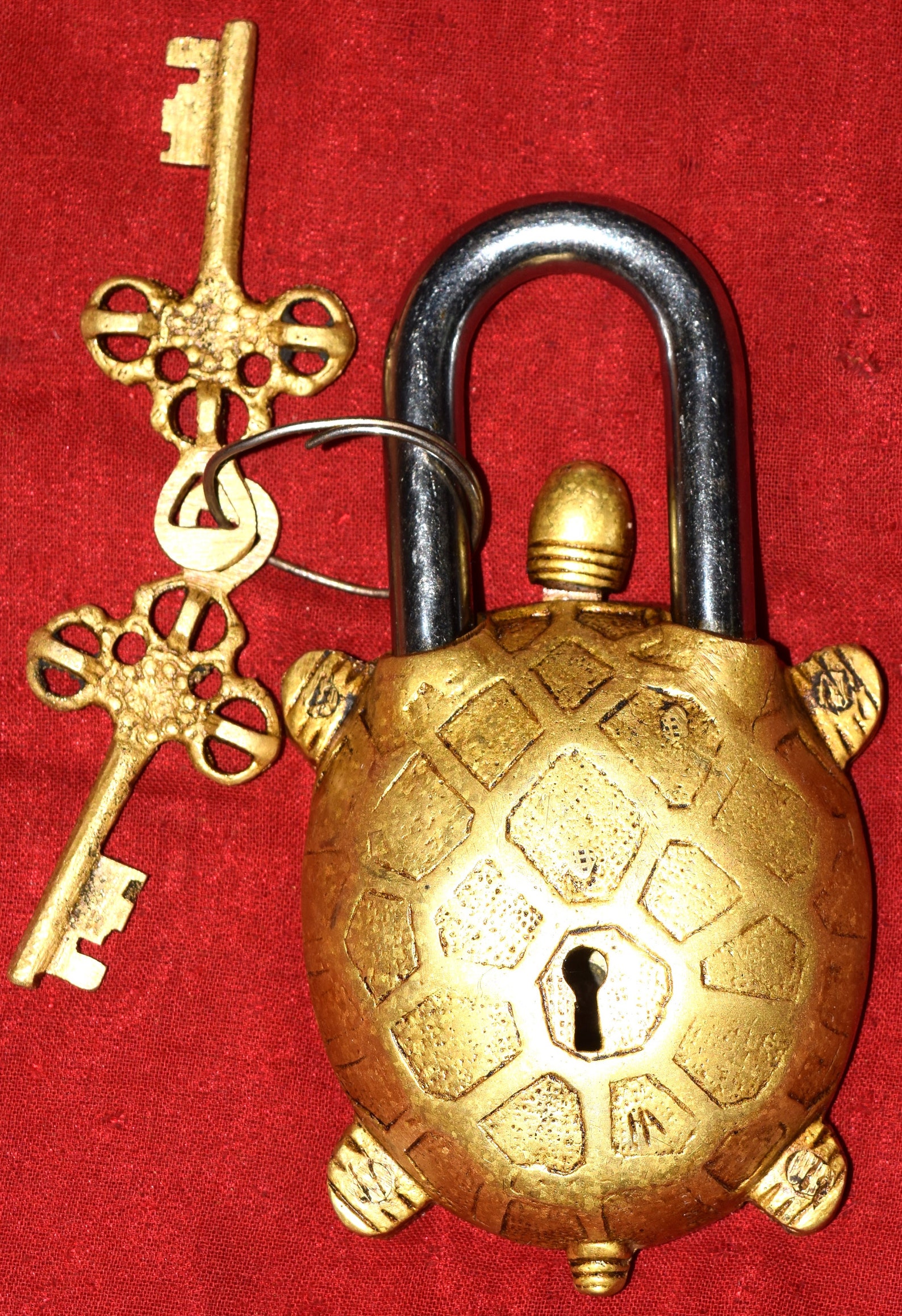 Thai Turtle Padlock Brass Hardware Safety Doors and Locks | Etsy