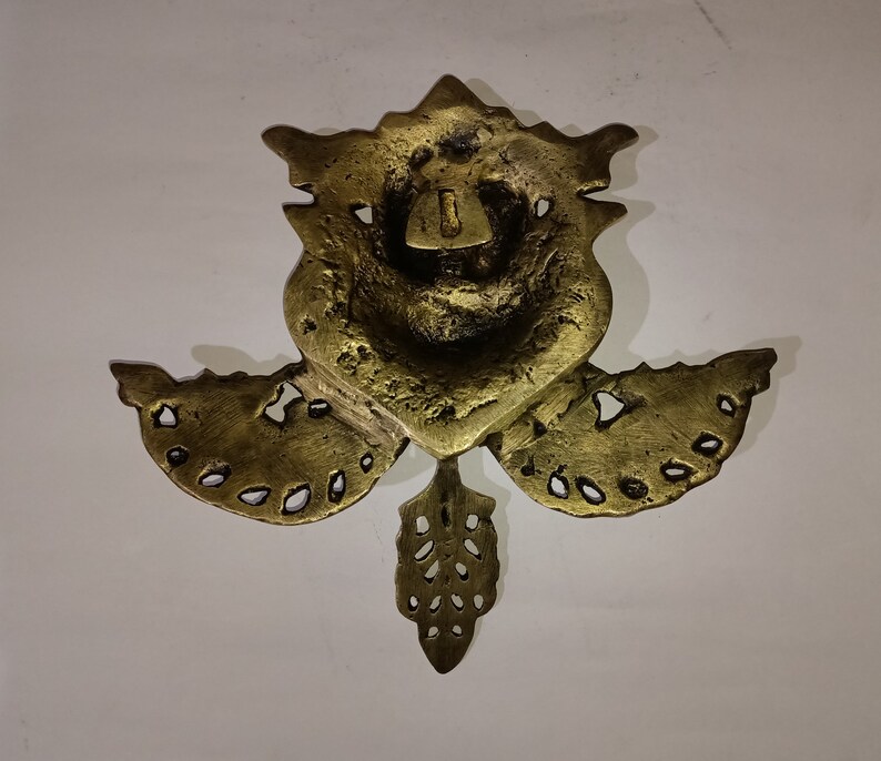 Yali With Wings Design Wall Mount Decor Brass Ethnic - Etsy