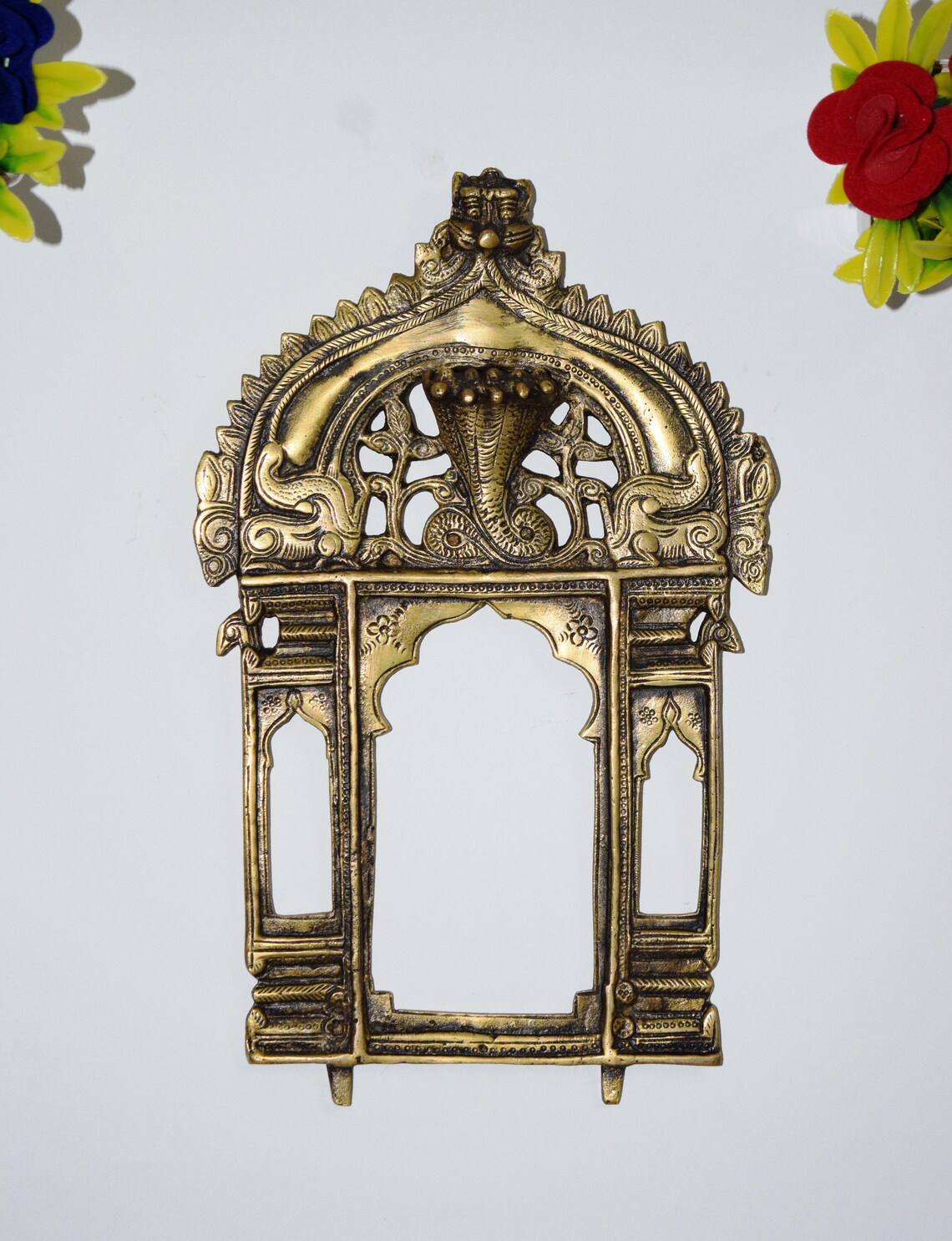 10 Inches Traditional Photo Frame Brass Prabhavali - Etsy