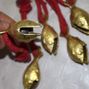 Set of 20 Pieces Fish Shape Bells | Brass Ringing Fish Bell | IN0012 - Etsy