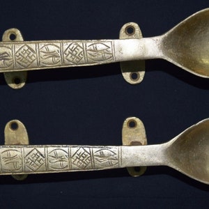 Fork & Spoon Door Handle Brass Utensil Door Pull - Etsy