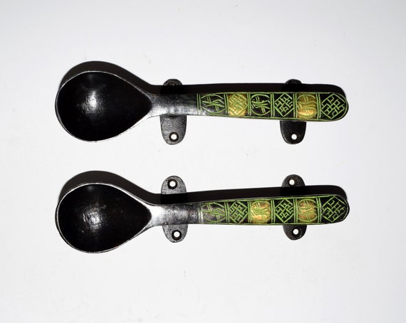 8.5 Inches Spoon Door Handle Brass Spoon Shape Door Pull | Etsy