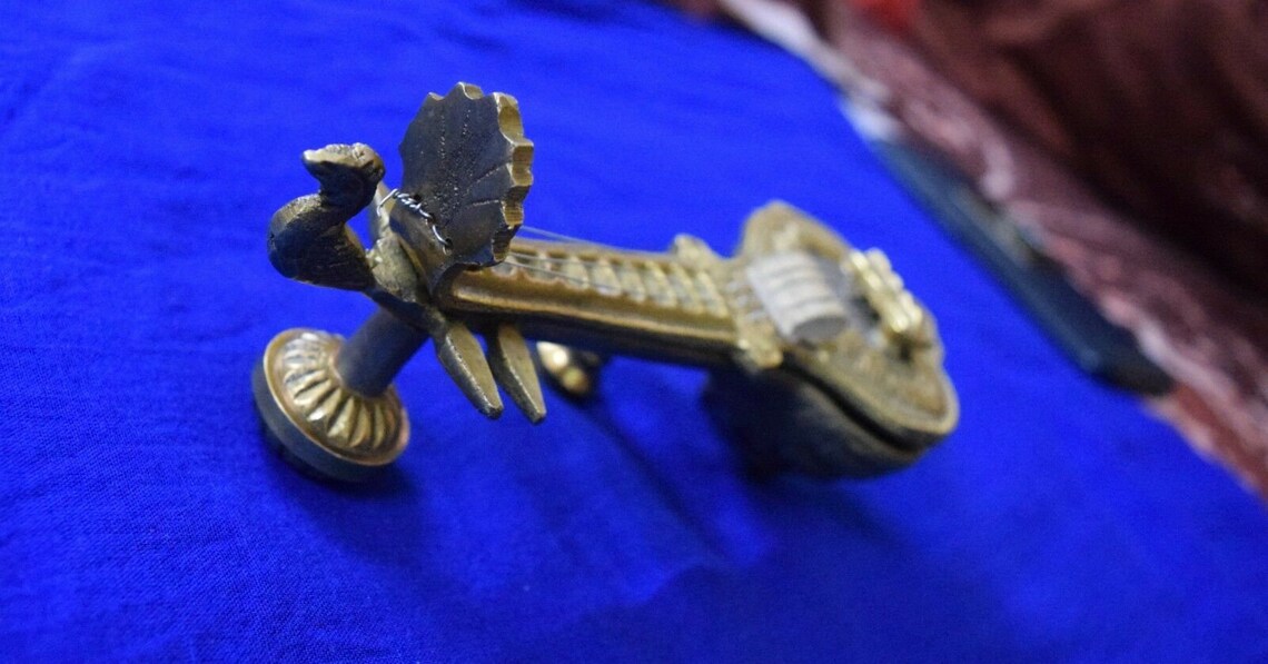 Musical Instrument Sitar Brass Table Decorative Showpieces - Etsy