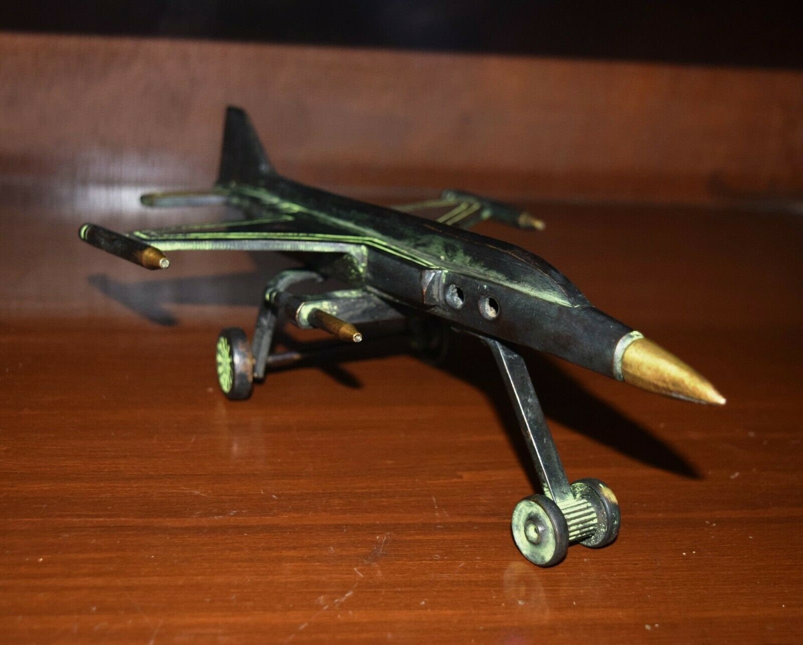 Fighter Jet Plane Figurine Showpiece Brass Fighter Aircraft | Etsy
