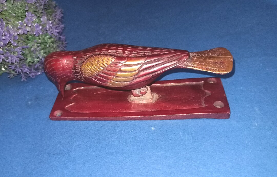 Nature Bird Design Door Knocker | Brass Woodpecker Bell for Living Room ...