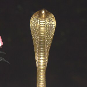 10'' Inches Lord Shiva Snake Idol | Egyptian Serpent Pure Brass Craft ...