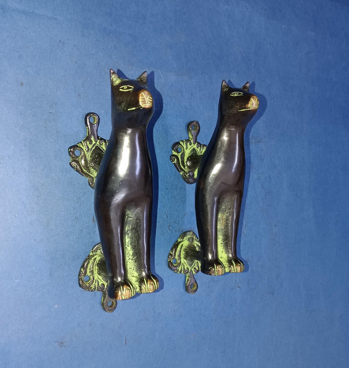 Brass Cat Door Handle | Handmade Cat Shape Almirah Door Pull - Etsy