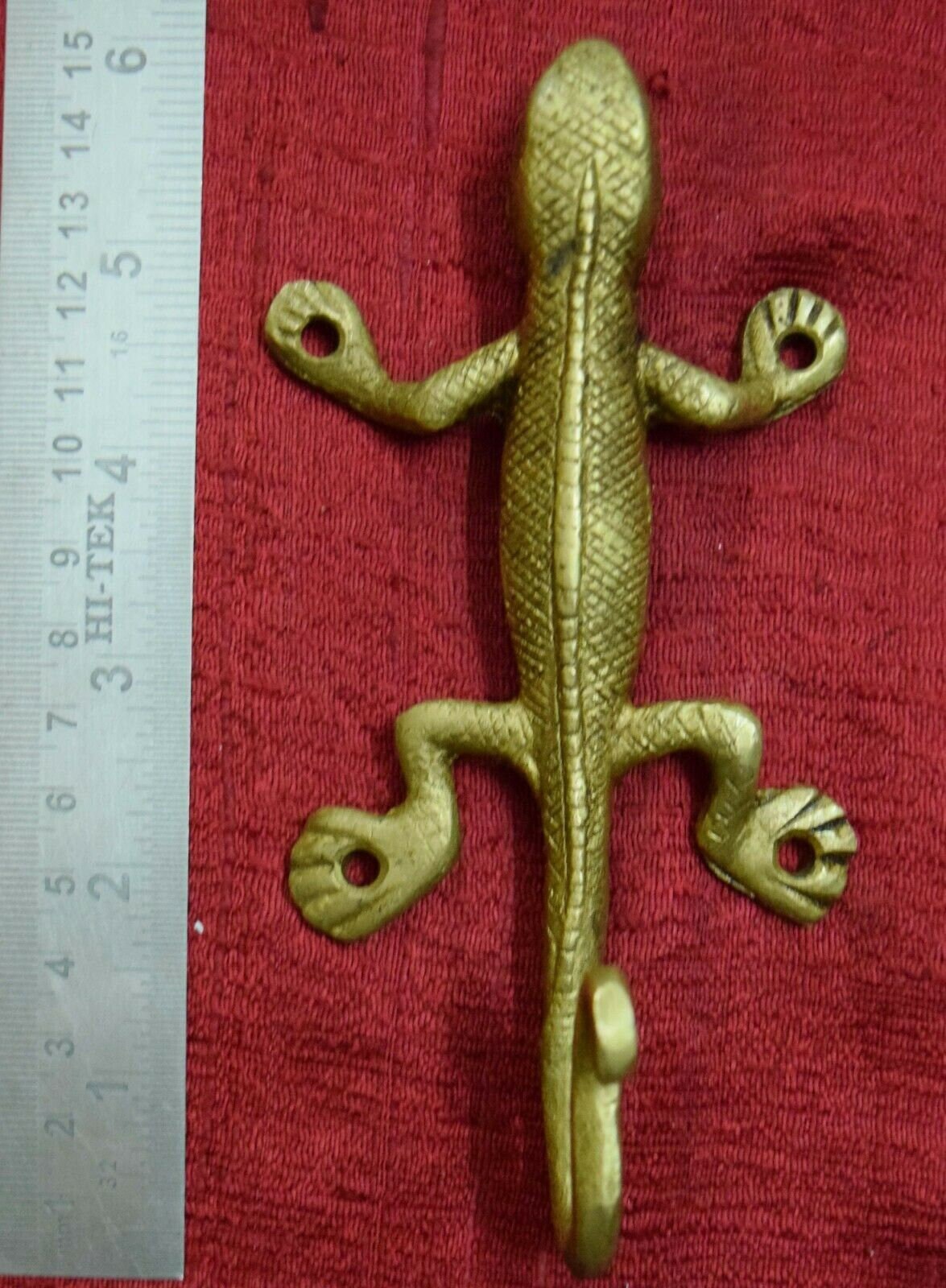 Set of 04 Pieces Lizard Hook Brass Chameleon Hanger | Etsy UK