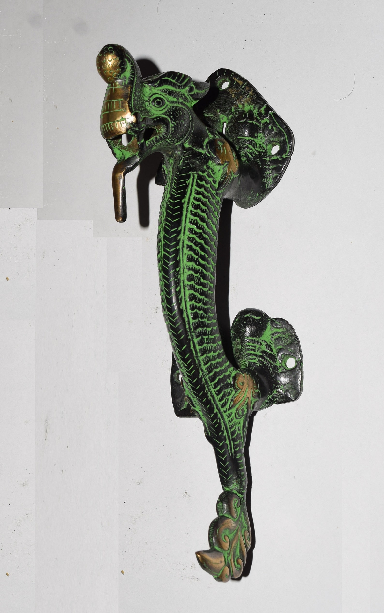 Brass Dragon Design Door Handle Chinese Dragon Theme Door - Etsy