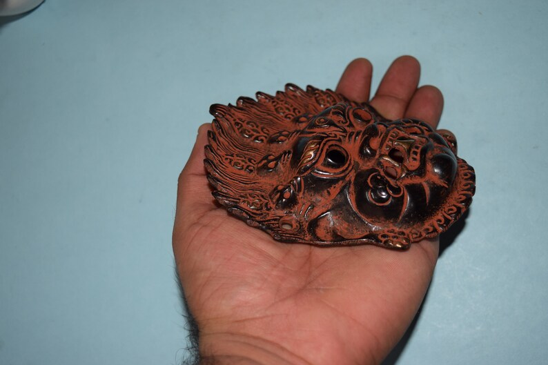 Brass Hanging Devil Face Wall Art Chilling Spooky Head Shape - Etsy